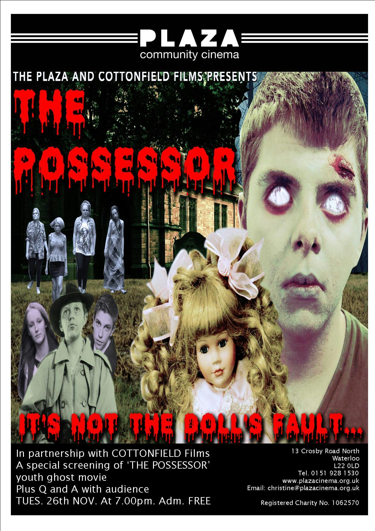 The Possessor premier screening poster | Plaza Cinema