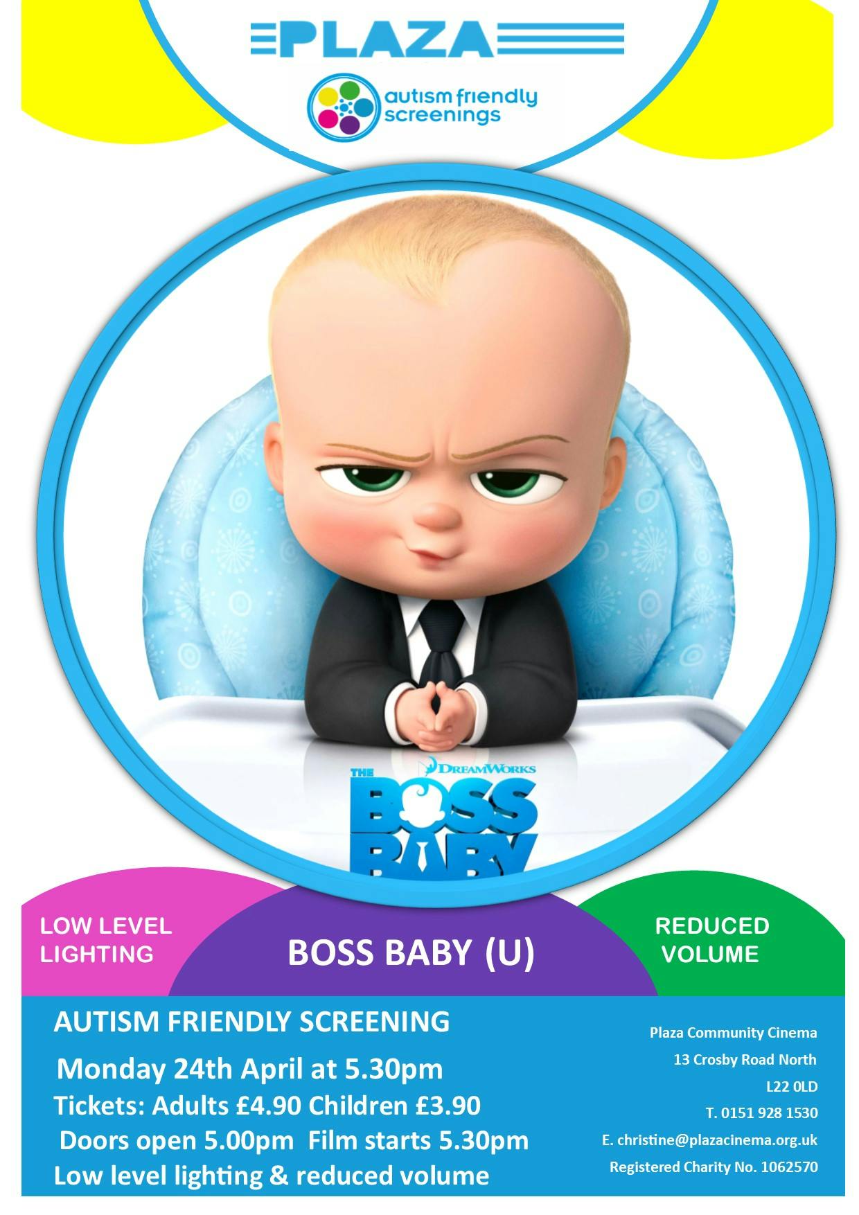 Autism & Disability Screening | The Boss Baby | Plaza Cinema
