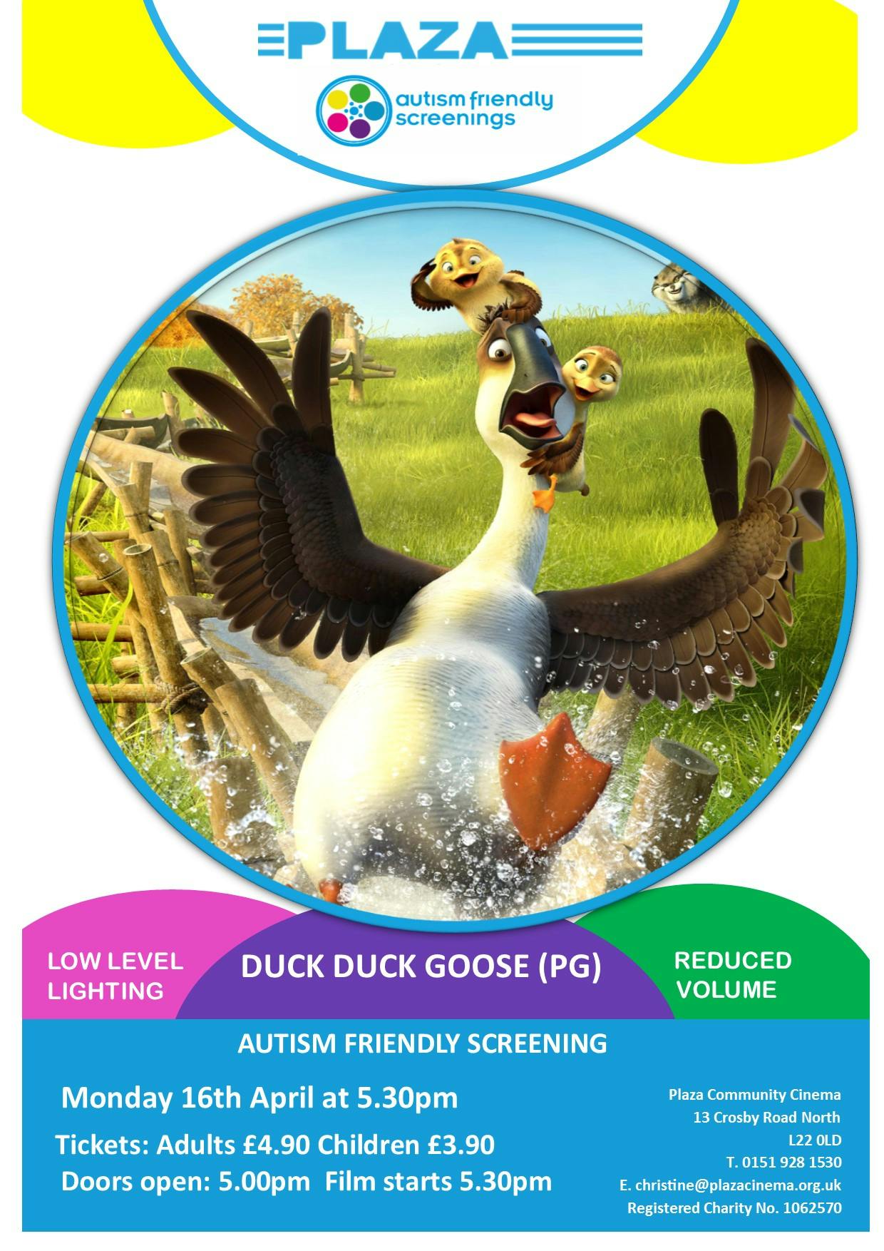 Autism & Disability Screening | Duck Duck Goose | Plaza Cinema