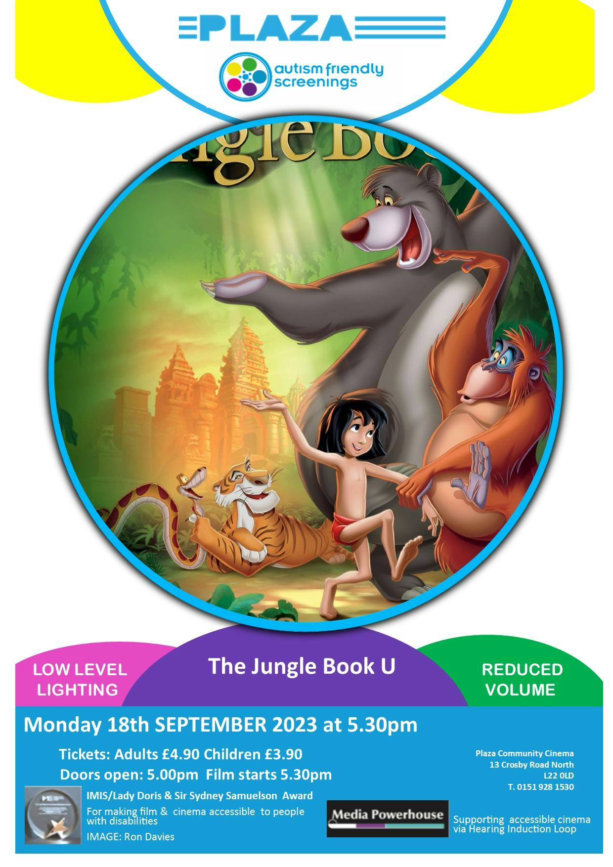 Autism & Disability Screening | The Jungle Book | Plaza Cinema