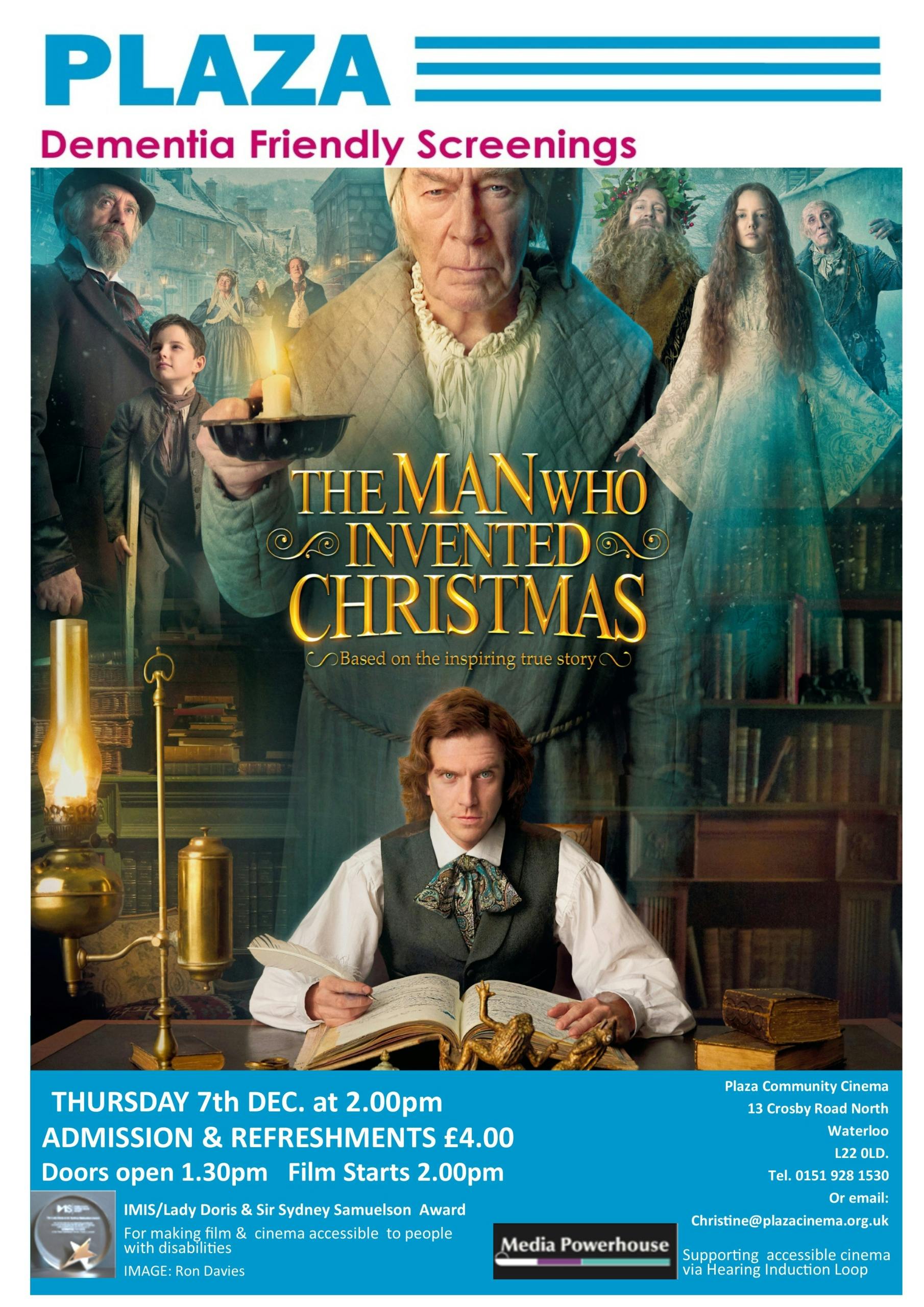 Dementia Friendly Screening | The Man Who Invented Christmas | Plaza Cinema