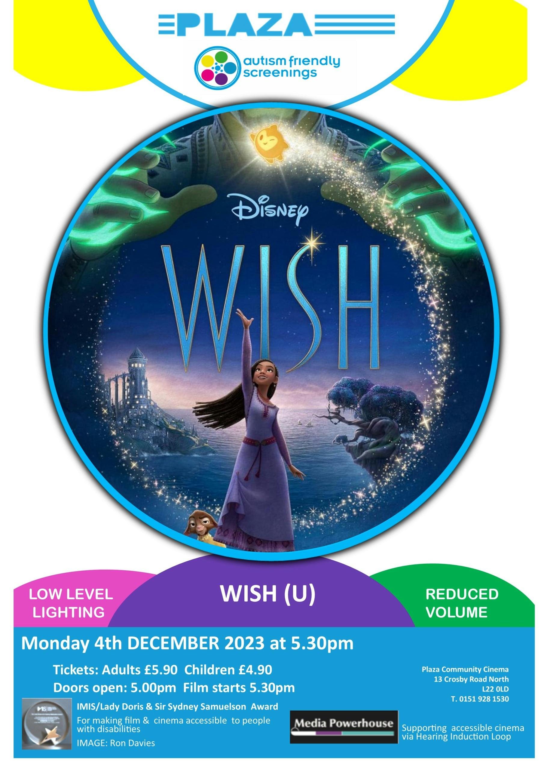 Autism & Disability Screening | Wish | Plaza Cinema