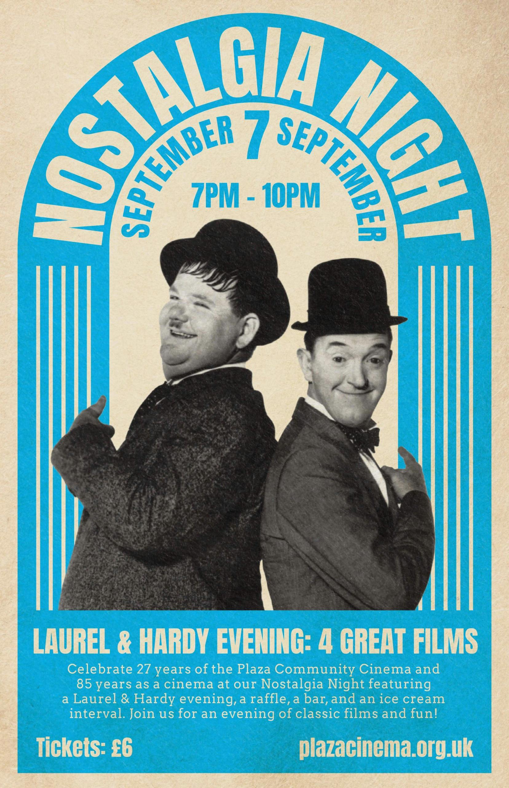 Nostalgia Night | Laurel & Hardy Evening | Plaza Cinema